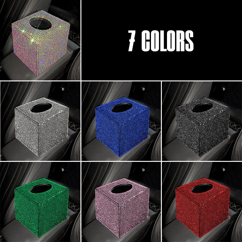 Square Tissue Box Filled with Drill Car Home Decor Storage Case Car ...