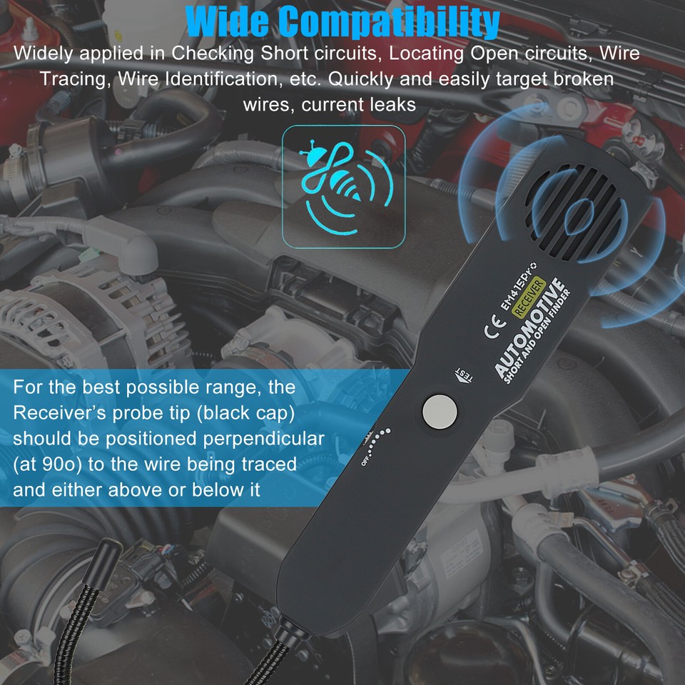 Automotive Short and Open Finder Circuit Tester DC 6-42V Car Wire ...