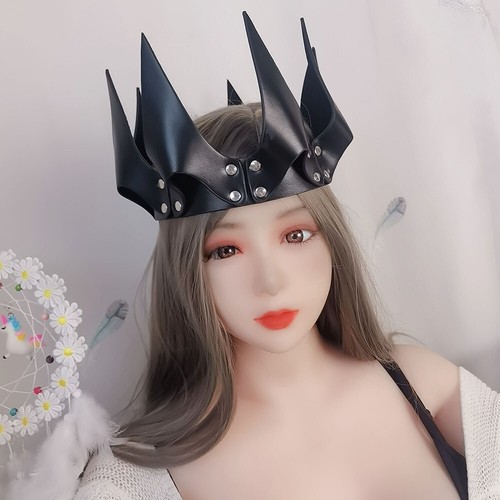 Women Halloween Evil Queen Cosplay Costume Wicked Witch Crown Headband ...