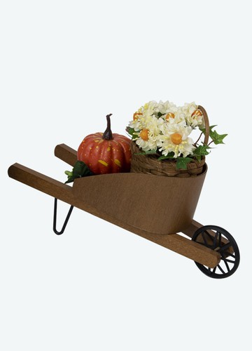 2022 Byers Choice Mid Year Fall Cart w/Pumpkin & Flowers Great Autumn ...