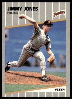 1989 Fleer Baseball Card Jimmy Jones San Diego Padres #308 | eBay