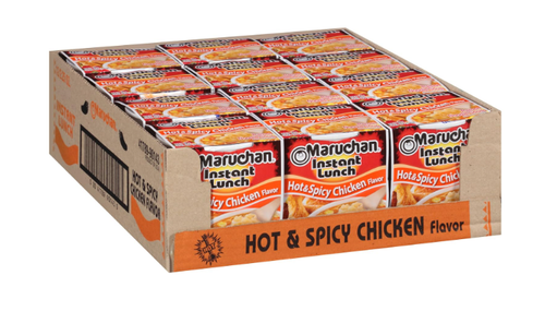 Maruchan Instant Lunch Hot & Spicy Chicken, Ramen Noodle Soup, Meal, 2. ...