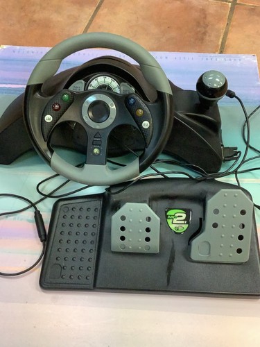 Mad Catz 2 MC2 ACCUDRIVE Racing Steering Wheel And Pedals for XBOX 360 ...