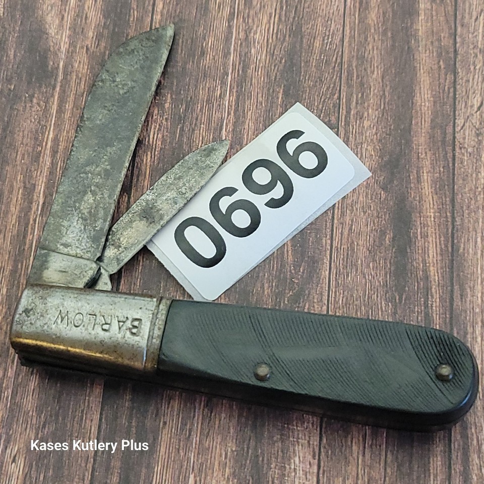 Camco Barlow Knife Made In USA By Camillus Black Sawcut Delrin CS | eBay