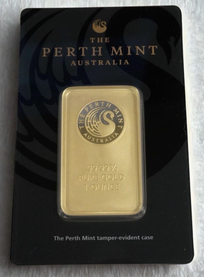 Perth Mint Kangaroo 1 oz Gold Bar .9999 Fine Gold Sealed in Assay ...