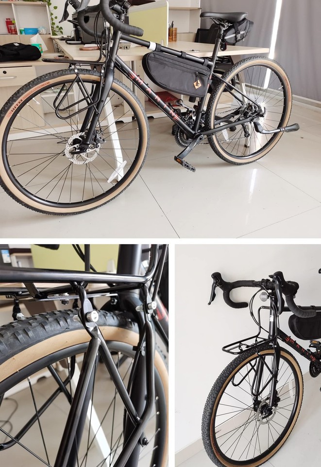 Bicycle Front Rack, Luggage Touring Carrier Racks 15KG Capacity ...