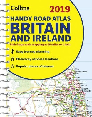 2019 Collins Handy Road Atlas Britain by Collins Maps Spiral bound Book ...