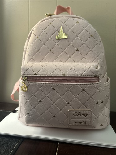 NWOT Loungefly Disney Days Pink Castle Disneyland Quilted Backpack | eBay