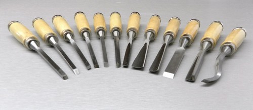 Wood Carving Set 12 Pc Chisel Set Wood Carvers Chisels - Gouges Shapes ...