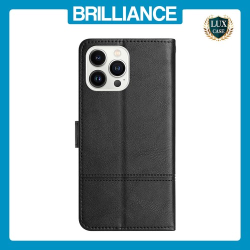 Brilliance LUX iPhone 12 Pro Flip PU Leather Wallet ShockProof ...