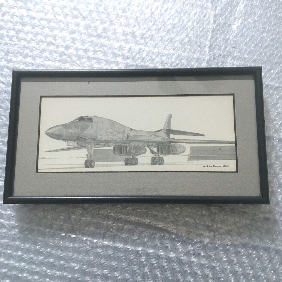 Vintage Joe Plummer Aviation Art Framed Lithograph Lot of 4 (1986 ...