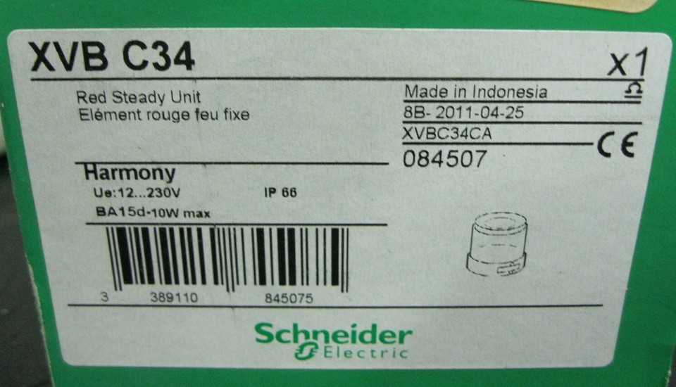 Schneider XVB C34 Red Steady Unit | eBay