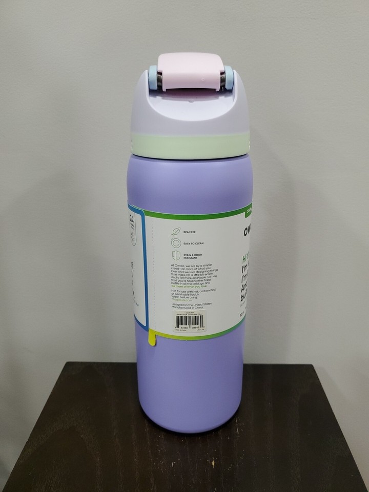 Owala FreeSip Stainless Steel Bottle / 32oz / Color: Lotsa Lilac *read ...