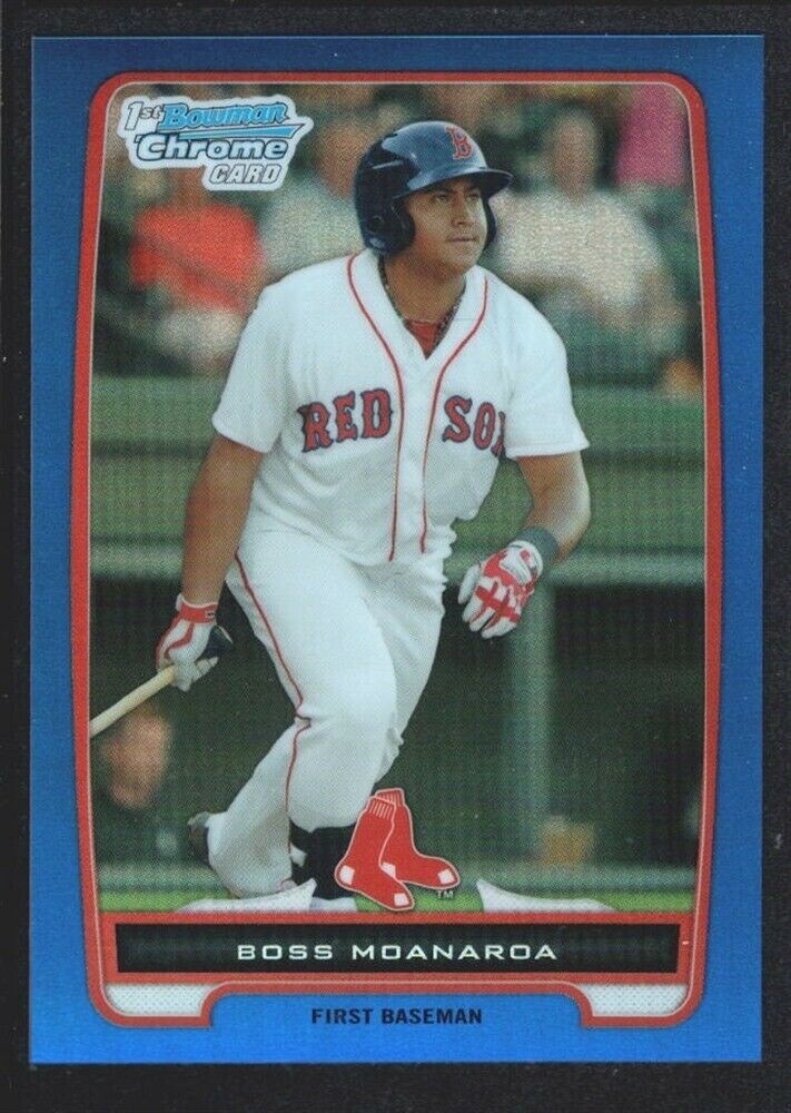 BOSS MOANAROA 2012 BOWMAN CHROME #BCP116 ROOKIE BLUE REFRACTOR 94/250 ...