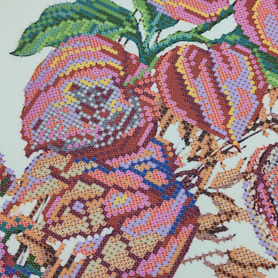 Bead Embroidery Kit DIY Craft Kit stamped Bead Needlepoint Physalis tk ...