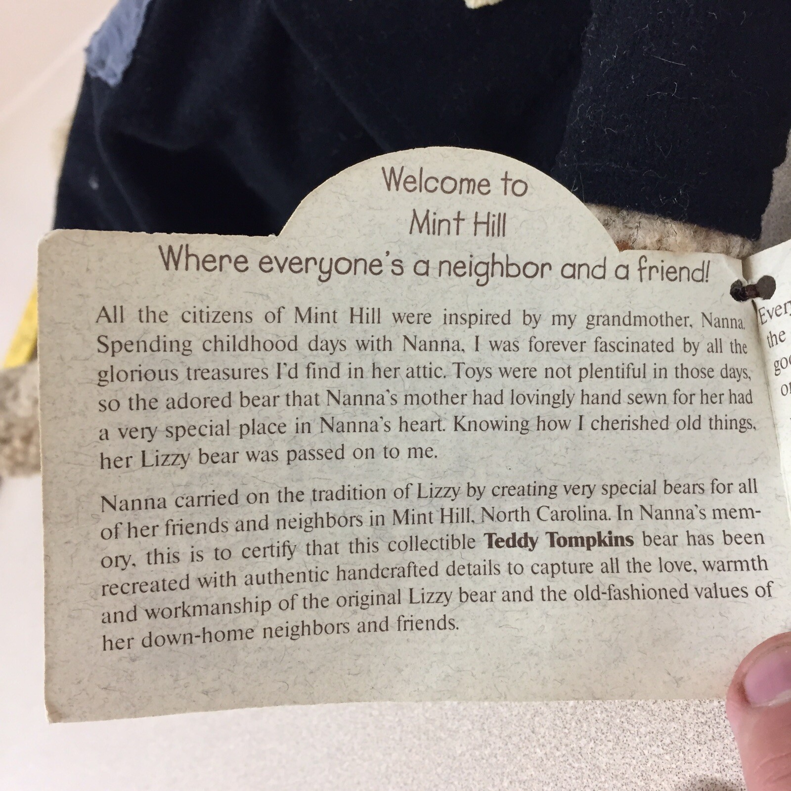 Teddy Tompkins New Collectible Bears 17" Plush Soft Francis Stuffed ...