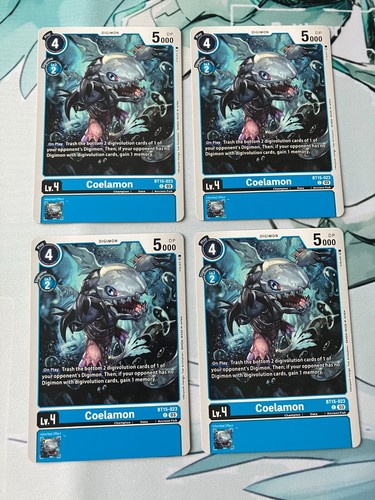 4x Coelamon BT15-023 C (Playset) Digimon CCG | Exceed Apocalypse NM | eBay