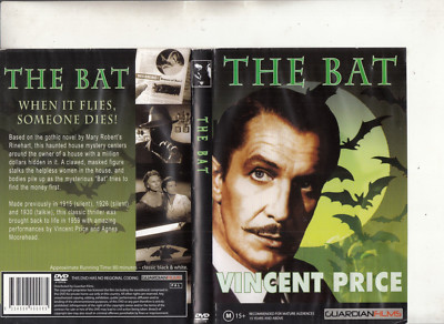 The Bat-1959-Vincent Price]-Guardian Films-Movie GF-DVD | eBay Australia