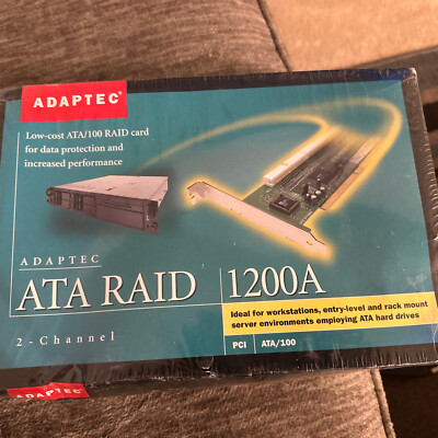 Adaptec ATA RAID 1200A 32-BIT PCI 2-CHANNEL ATA/100 RAID CARD AAR-1200A KIT NEW | eBay