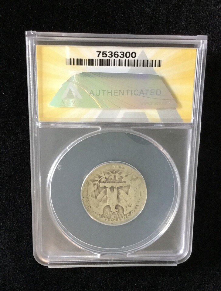 1932-D 25c Silver Washington Quarter AG 3 ANACS KEY DATE BOOK FILLER | eBay