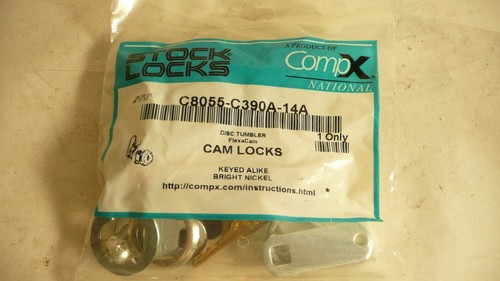 NEW COMPX NATIONAL C8055-C390A-14A DISC TUMBLER FLEXACAM LOCKS KEYED ...