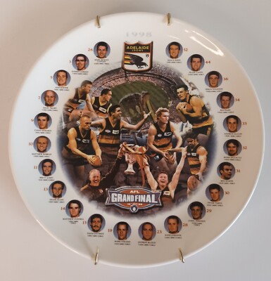 1998 AFL Grand Final Collectors Plate 1402/3000 Adelaide Crows Rare ...