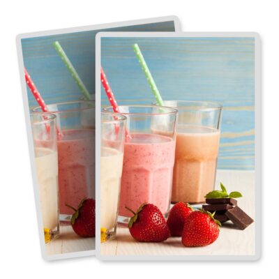 2x Vertical Vinyl Stickers Milkshake Smoothy Fruit Smoothies #51451 ...