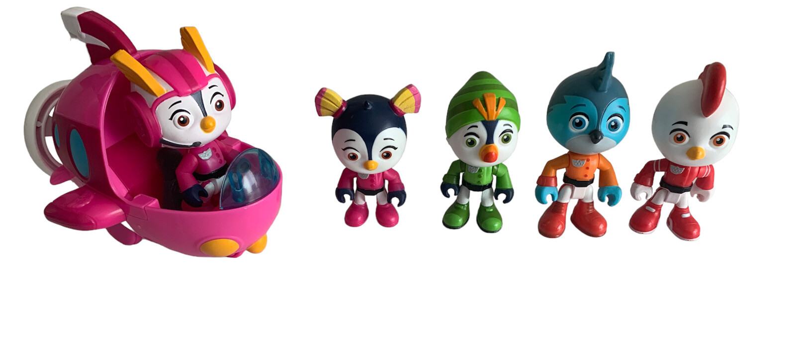 Nick Jr. Top Wing Action Figures Toy Lot of 5 w/ Vehicle Hasbro 2018 ...