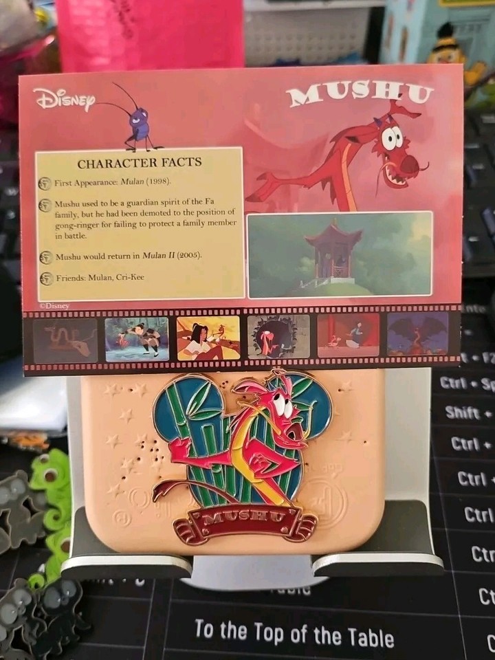 Bradford Exchange Fighting Mushu LE Featuring Bamboo Background Mulan Disney Pin | eBay