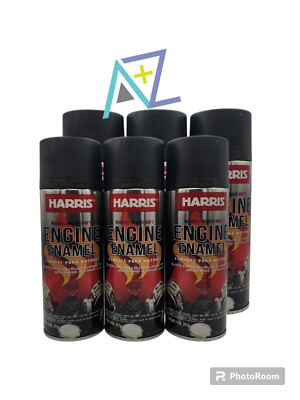 Black Matte Harris Heat Resistant Engine Enamel Motor Engine Spray ...