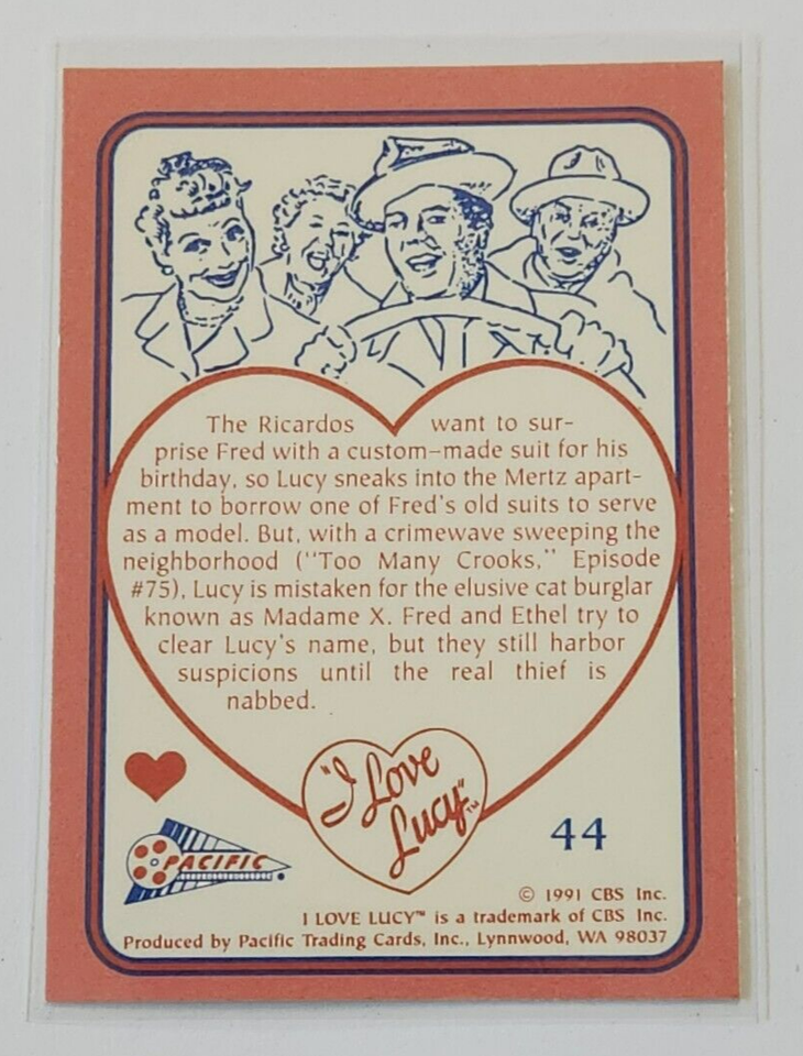 1991 I LOVE LUCY CARD #44 | eBay