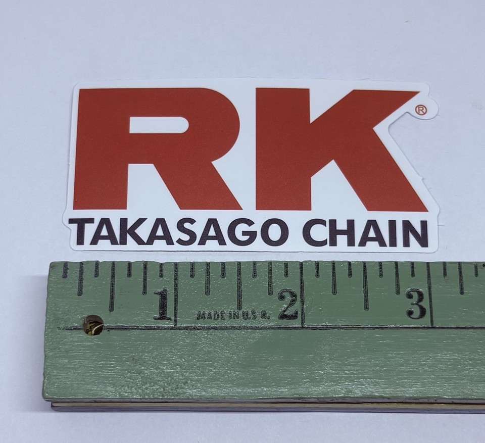 RK Takasago Chain Racing Sticker Vinyl Decal Car Window Bumper Matte 3. ...