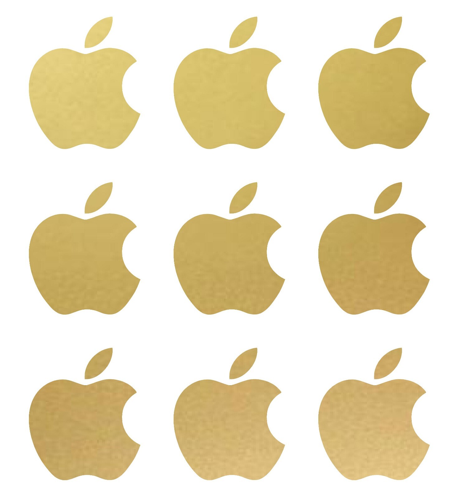 Small Apple logo Vinyl Decals Phone Laptop Small Stickers Apple Set of ...