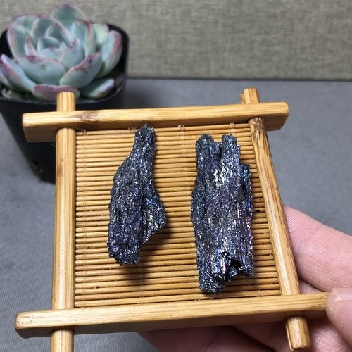 48mm Colorful mineral stone ornaments Ore Silicon Carbide Cluster ...