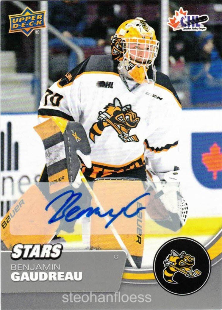 2021-22 Upper Deck CHL #337 Benjamin Gaudreau Auto Autograph | eBay