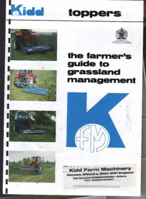 Kidd "Barber" Pasture Topper Brochure Leaflet | eBay UK
