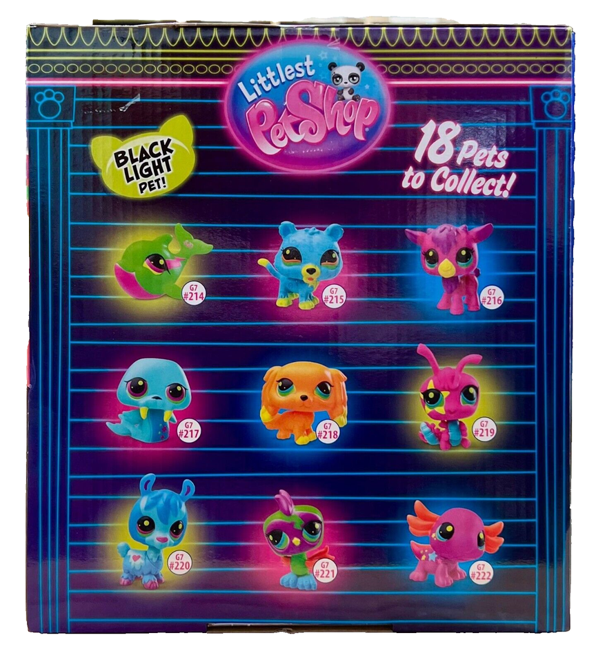 LITTLEST PET SHOP BLACK LIGHT EXCLUSIVE UNRELEASED OFFICIAL BLIND BOX ...