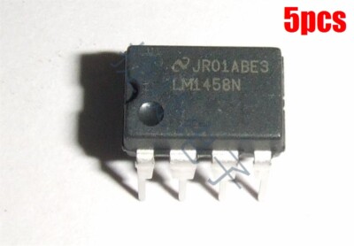 5Pcs LM1458 LM1458N Op Amp Dual 8-Dip Ic New bl | eBay