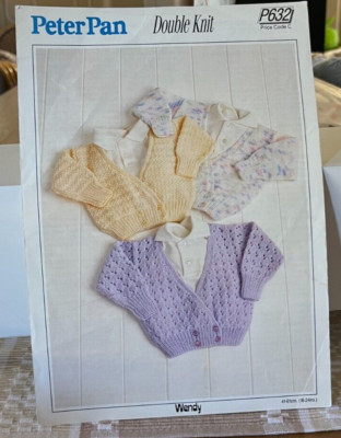 PETER PAN DOUBLE KNITTING/8PLY CARDIGAN AND LEGGINGS SIZING: 16-22 ...