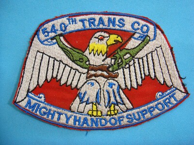 VIETNAM WAR PATCH, US 540th TRANSPORTATION Co. MIGHTY HAND OF SUPPORT ...