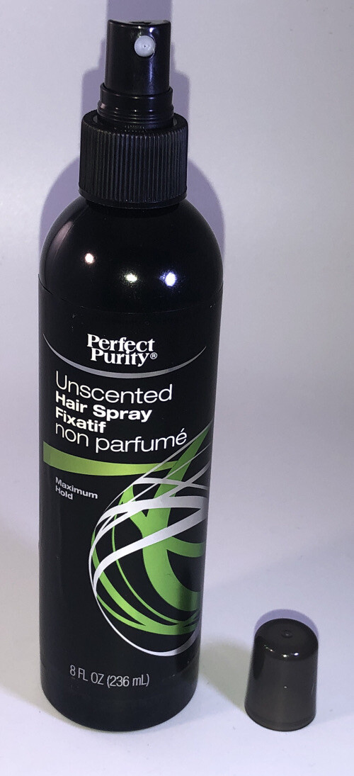 Perfect Purity Unscented Hair Spray Fixatif Max Hold 8 oz non parfume ...