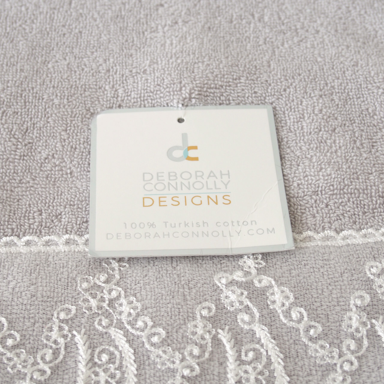 DEBORAH CONNOLLY DESIGNS Bath Towel, 100% Cotton, 28" x 52", Made in ...