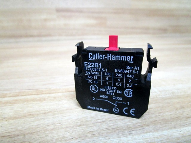 Klockner Moeller E22B1 Eaton Contact Block Cutler Hammer (Pack of 3 ...