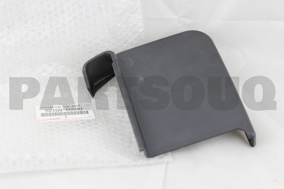 5210960040 Genuine Toyota EXTENSION SUB-ASSY, REAR BUMPER SIDE, LH ...