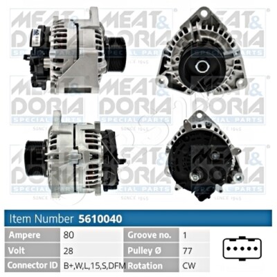 Alternator For MAZ Serie 100 200 MERCEDES Actros Atego Axor 2 84-14 ...