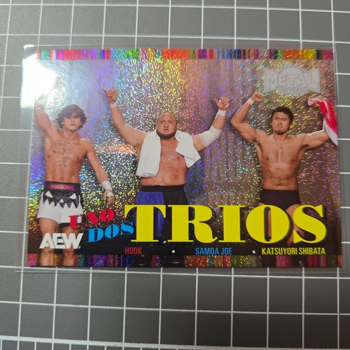2025 SkyBox Metal Universe AEW Uno TRIOS UDT-25 HOOK/Samoa Joe/Katsuyori Shibata | eBay