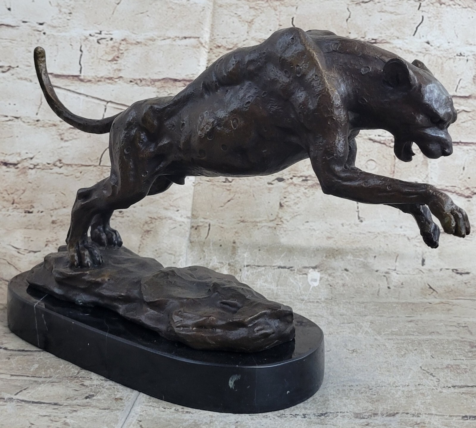 Rembrandt Bugatti Art Deco Leopards Bronze Sculpture Cubism Panthers ...