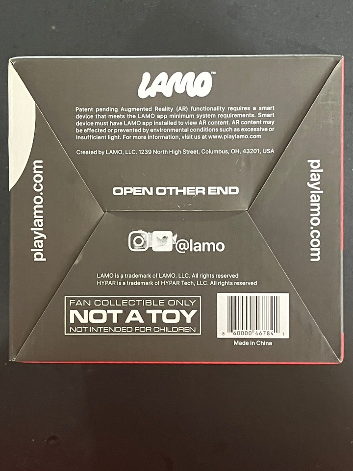 LAMO AR Dr Disrespect DD01 Vinyl Figure Sealed New In Box Charity NIB ...