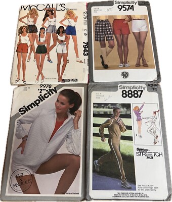 Vintage Sewing Patterns 4 Pk Simplicity & McCall’s 1981 1980 1982 (#11) | eBay