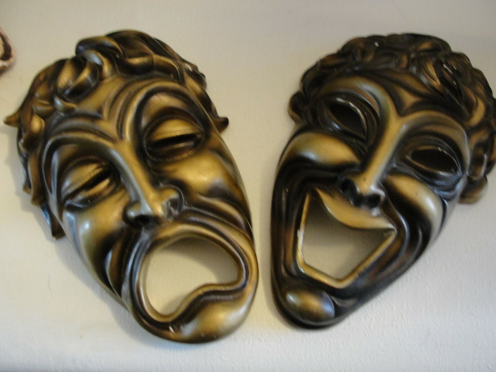 ARDCD Plaster Comedy and Tragedy Wall Hanging MIJ Vintage 1960 | eBay